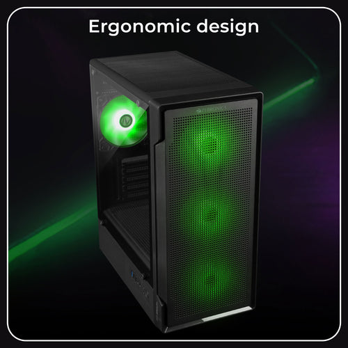 Buy Zebronics Zeb-Stealth Mini Tower Premium Gaming Cabinet - Black